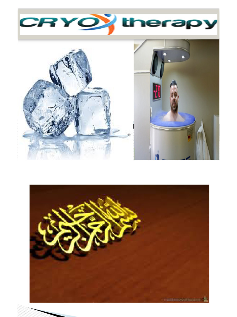 Cryo Therapy | PDF | Medical Specialties | Physiology