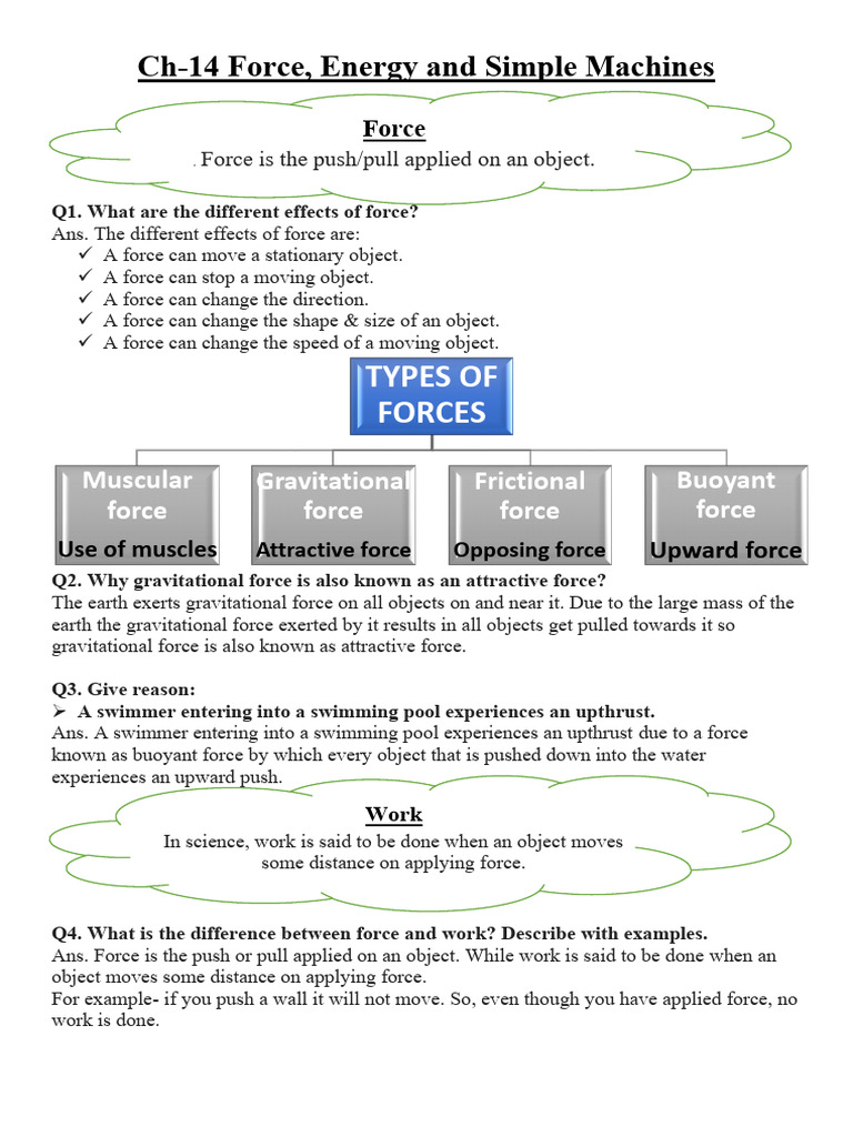 Understanding Force, Energy, and Machines | PDF | Force | Machines