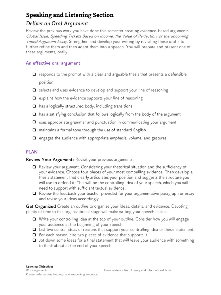 Crafting Effective Oral Arguments | PDF