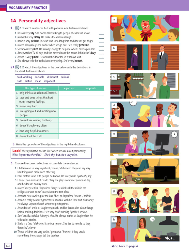 U1 Vocabulary Practice | PDF