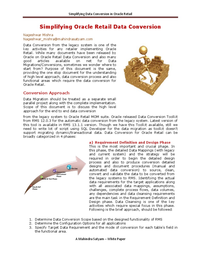White Paper-Simplifying Oracle Retail Data Conversion | PDF | Oracle ...
