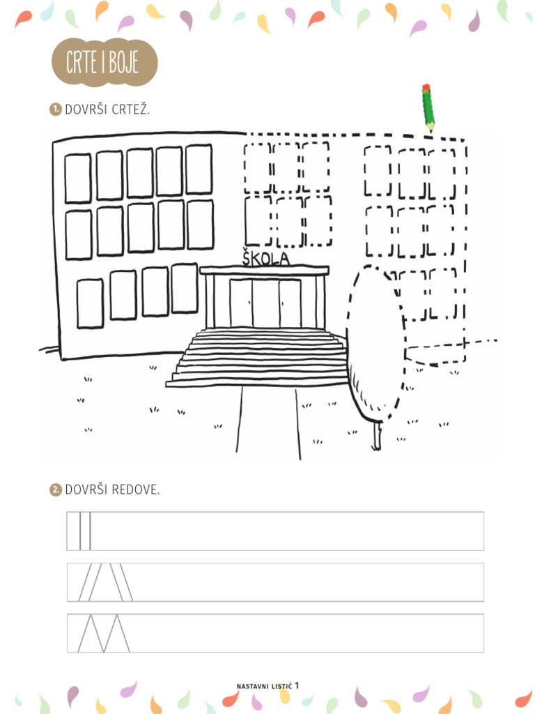 Stranice - Skrinjica Slova I Rijeci 1 - Nastavni Listici-KB | PDF