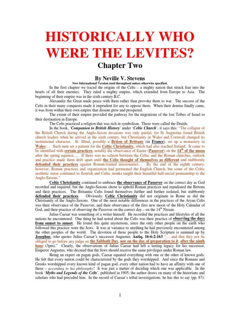 Levites 2 | PDF | John The Baptist | Christianity