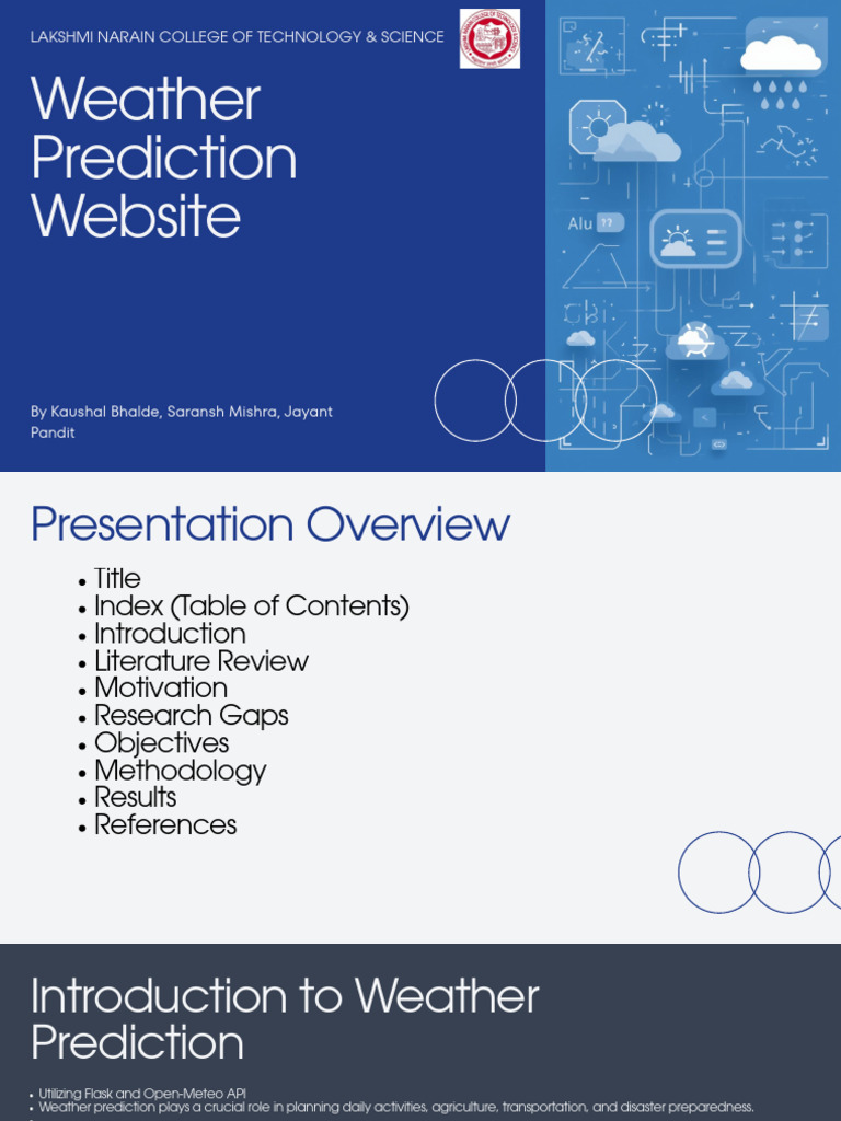 Web-Based Weather Prediction System | PDF | Weather Forecasting | Usability