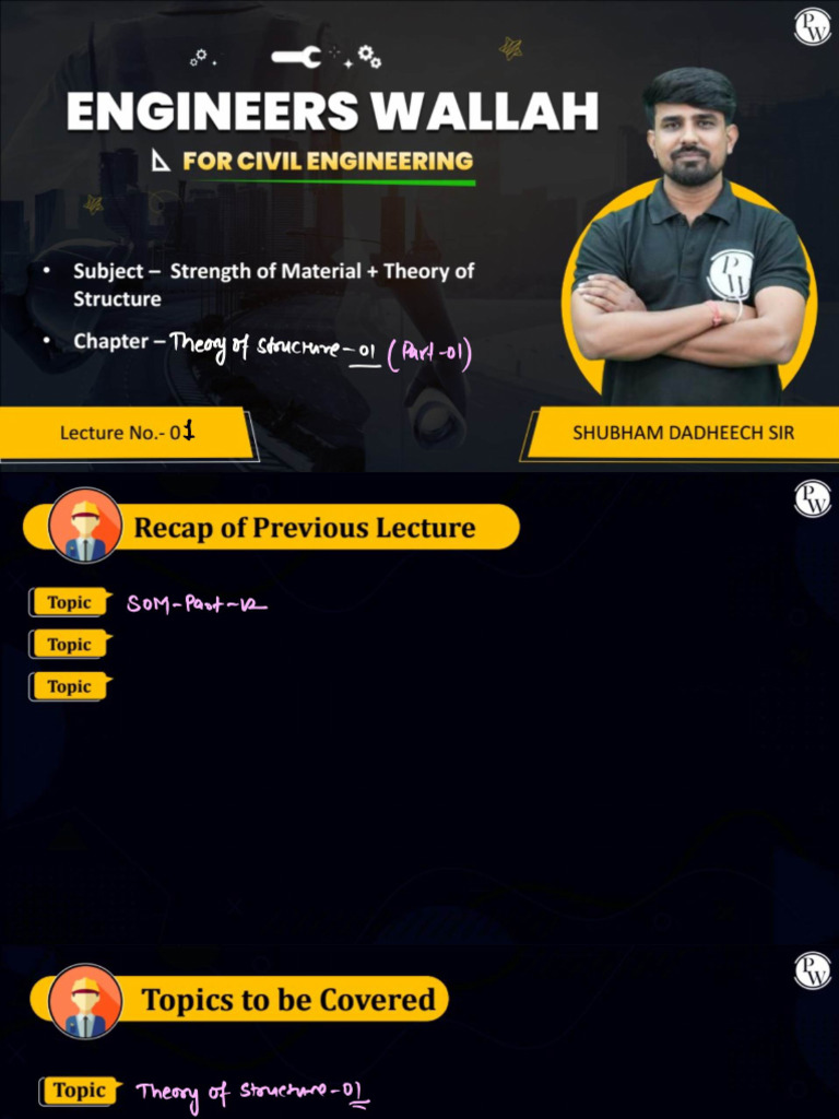 67c03c59f3e07f6271decaaf_##_Theory of Structure 01 _ Class Notes | PDF