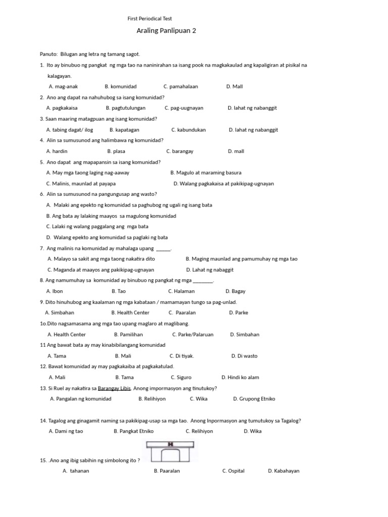 First Periodical Test | PDF