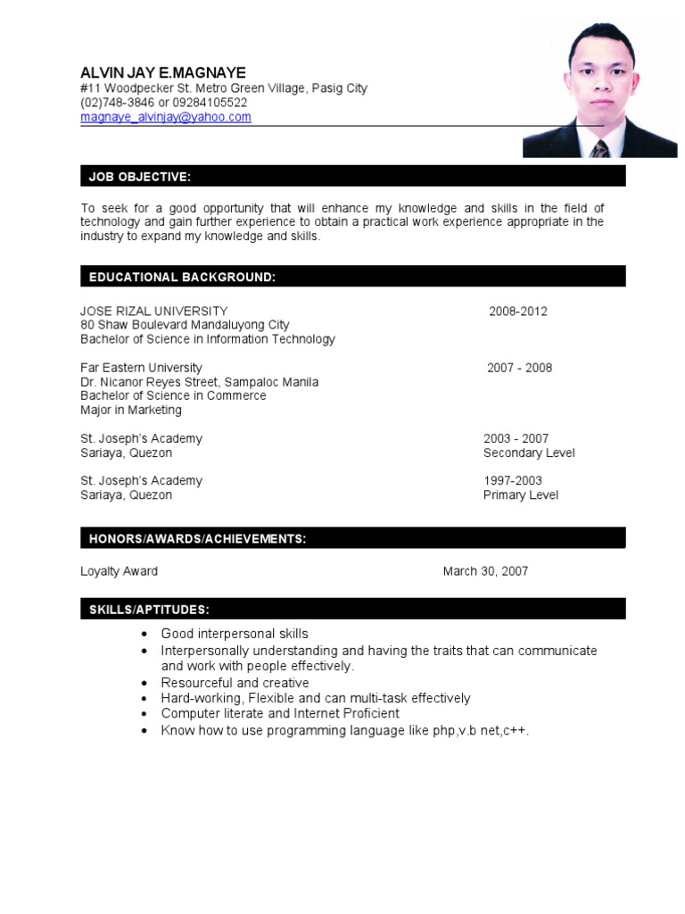Alvin Resume | PDF