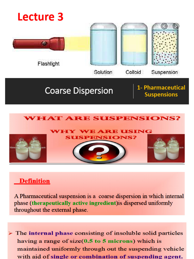 Classifications and Properties of Suspensions | PDF | Wetting | Surfactant