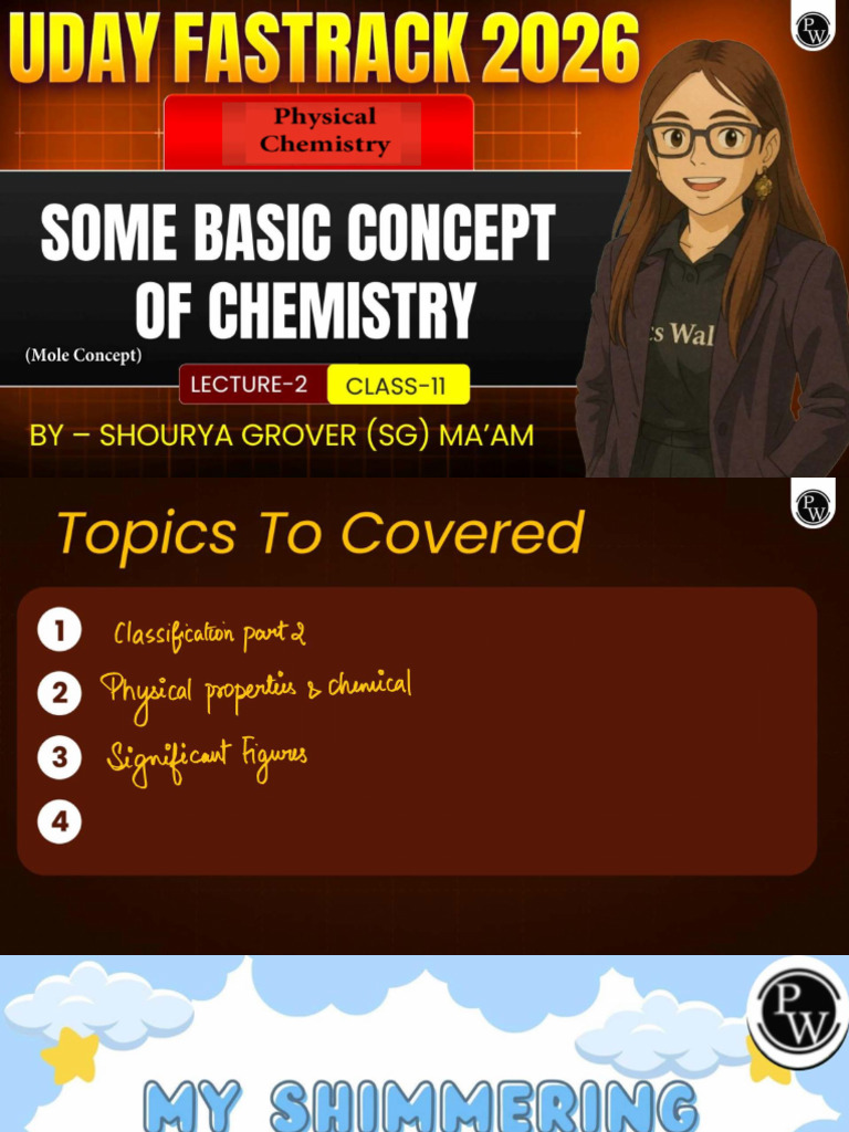 Some Basic Concepts of Chemistry (Mole Concept) 02 - Class Notes | PDF