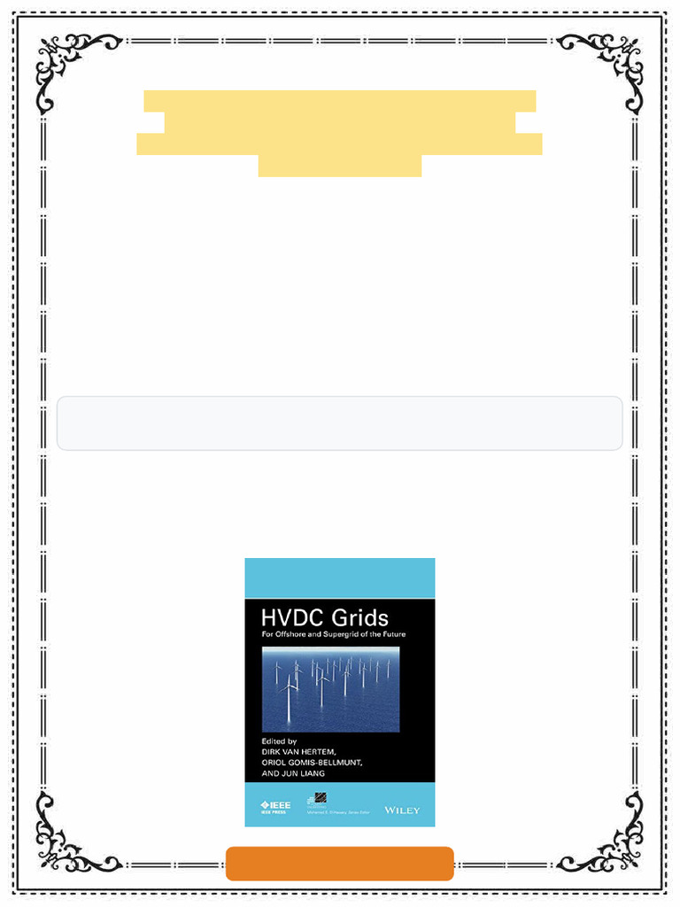 HVDC Grids For Transmission of Electrical Energy Offshore Grids and A ...