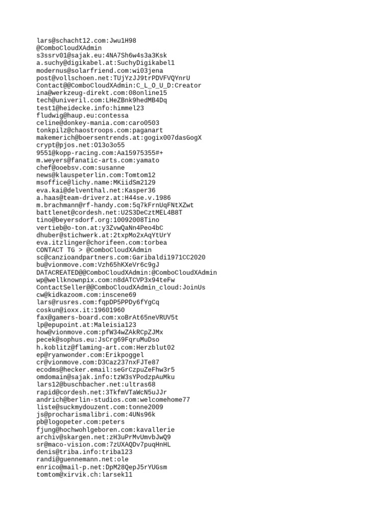 16.9K Mix Combo List Full Valid | PDF