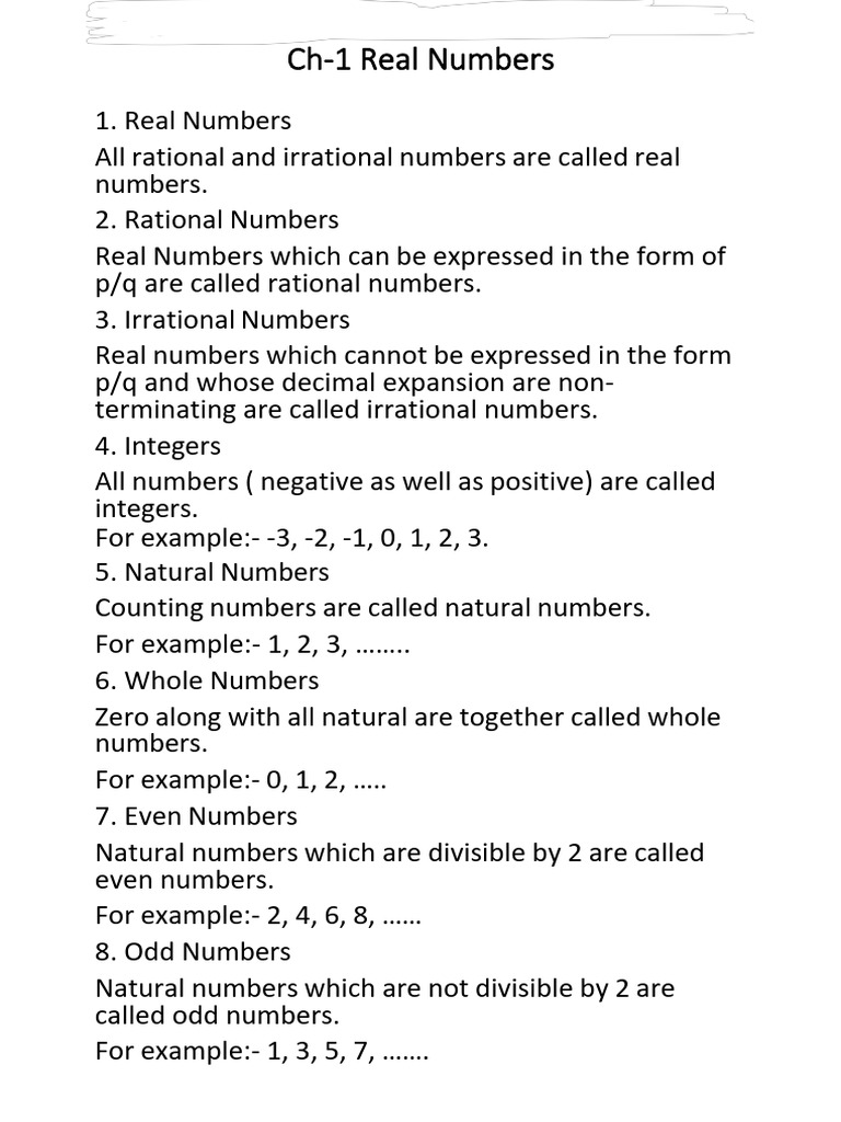 Maths Class 10th All Chapter Notes | PDF | Numbers | Quadratic Equation