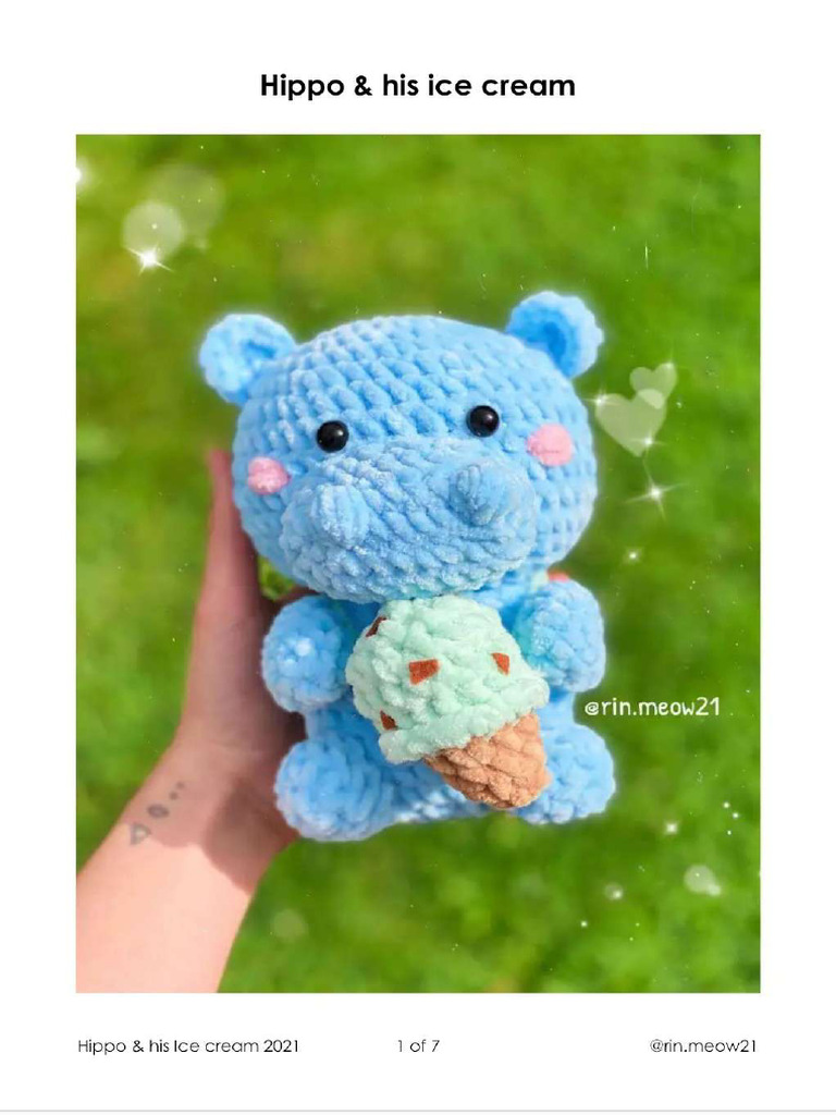 Hippo With Icecream | PDF