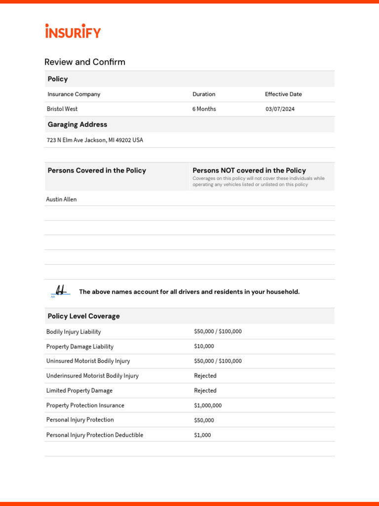 Insurance Policy Review and Confirmation | PDF | Insurance | Private Law