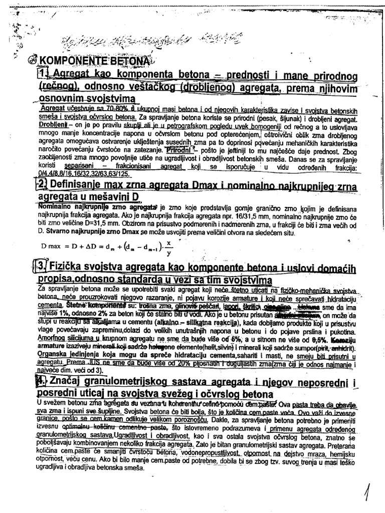Tehnologija Betona | PDF