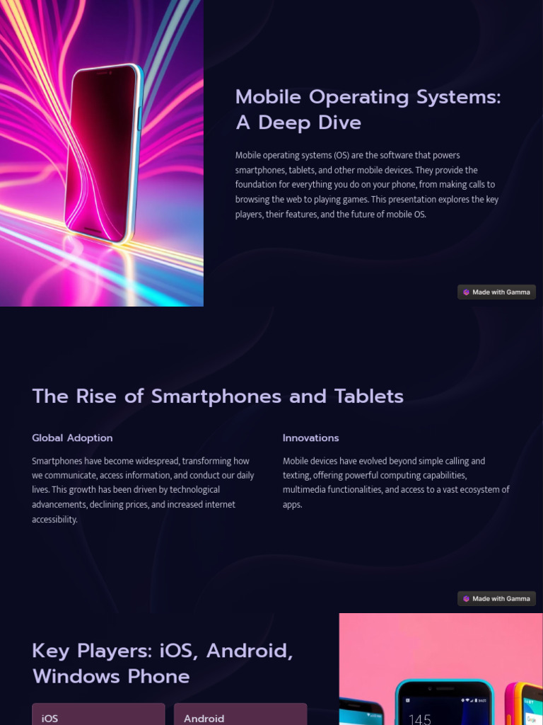 Mobile Operating Systems Overview | PDF | Mobile App | Android ...