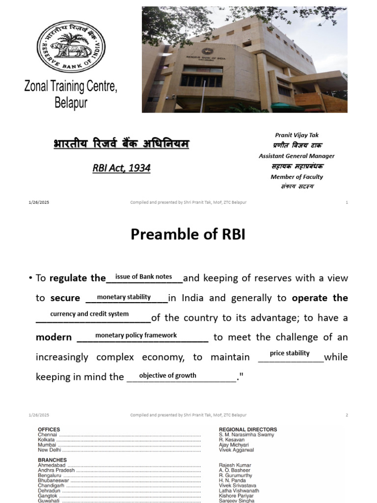 RBI Act 1934 Overview and Key Sections | PDF | Repurchase Agreement ...