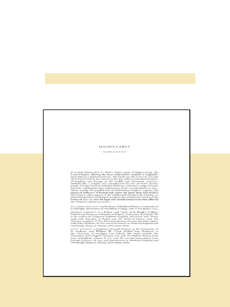 (Ebook) Magna Carta by J. C. Holt ISBN 9781107093164, 1107093163 full ...