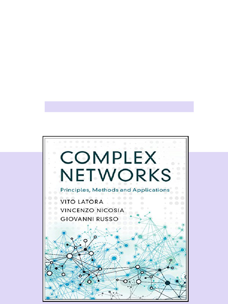 (Ebook) Complex Networks: Principles, Methods and Applications by Vito Latora, Vincenzo Nicosia ...