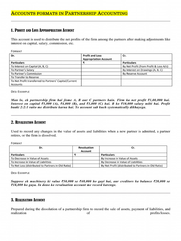 ACCOUNTANCY ALL FORMATS CLASS 12 | PDF
