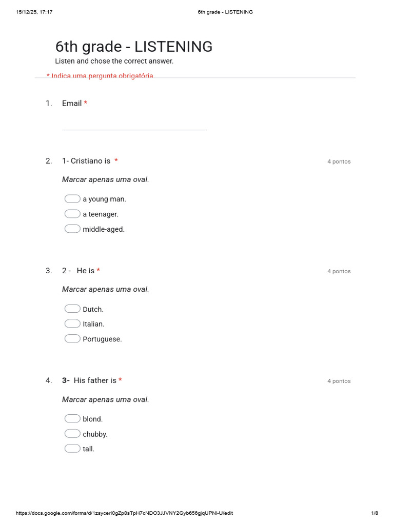 Class A 6th Grade - Google Forms | PDF | Chess Openings | Chess