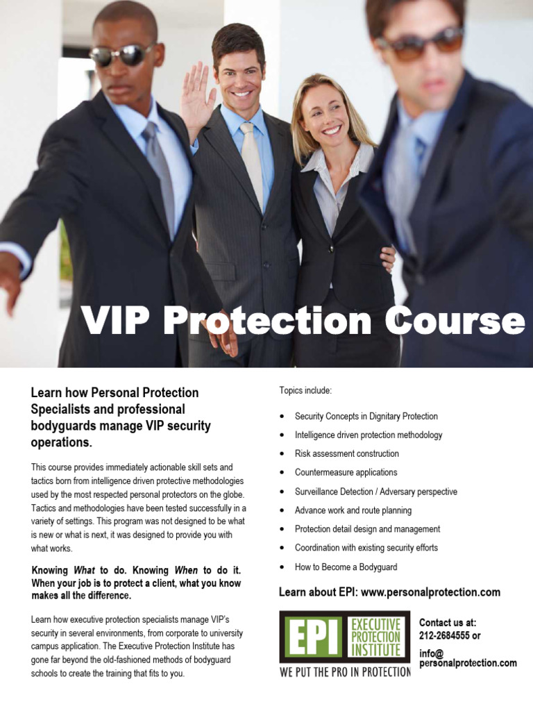 VIP Protection Course Overview | PDF
