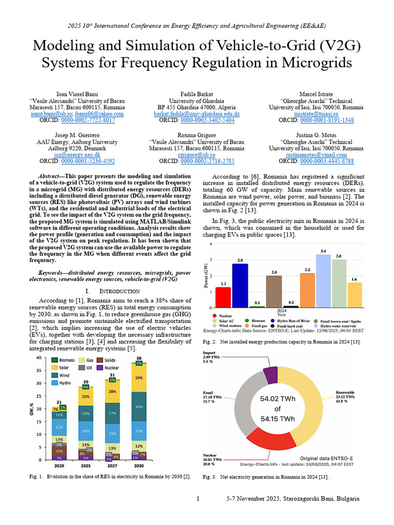 Modeling and Simulation of Vehicle-to-Grid (V2G) Systems for Frequency ...