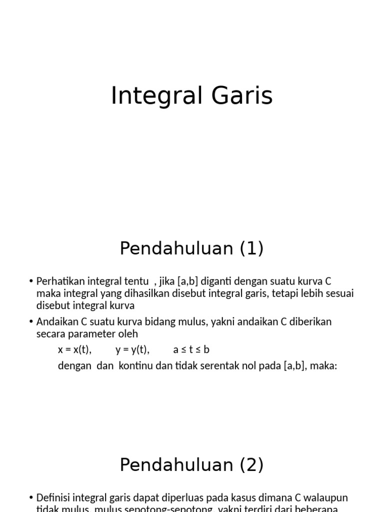 Integral Garis [Autosaved] (1) | PDF