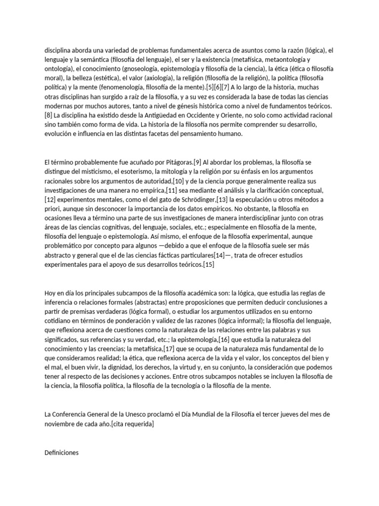 Fundamentos y Ramas de la Filosofía | PDF | Estética | Lógica