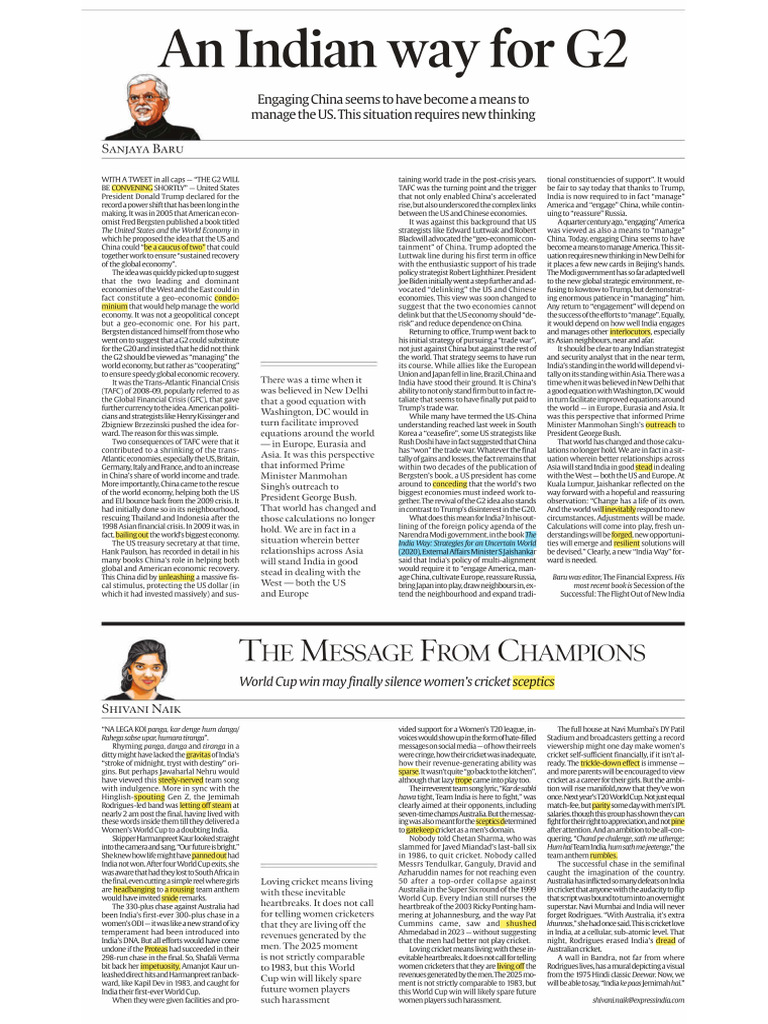 4th Nov Highlighted Article | PDF