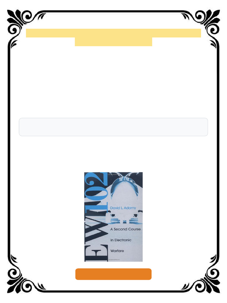 EW 102 David Adamy ebook clean rebuild edition | PDF | Radar | Infrared