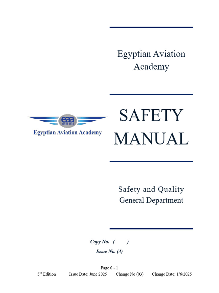 EAA SAFETY Manual 3rd Edition-1 | PDF | Safety | Regulatory Compliance