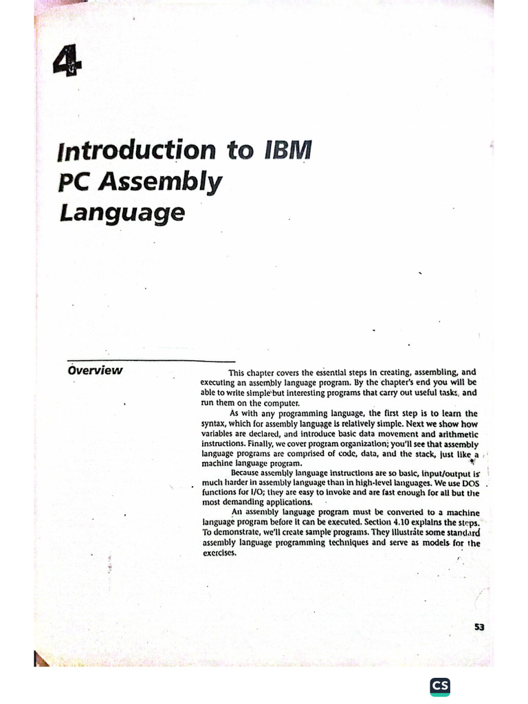 Assembly Language Ch#4 | PDF