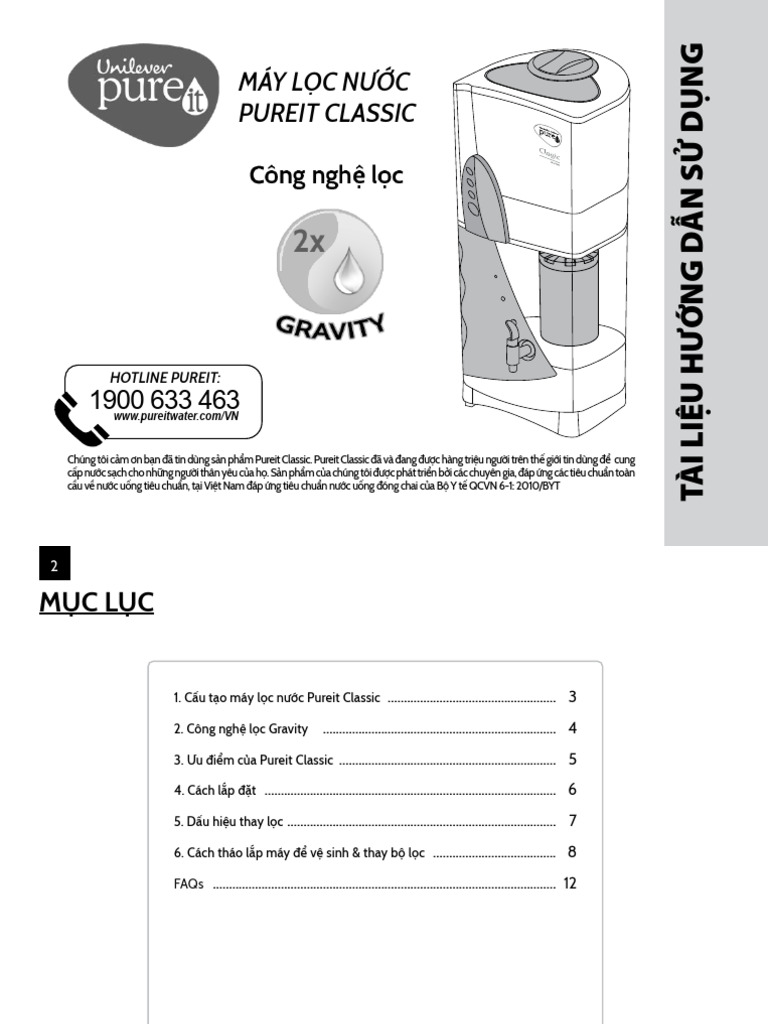 Pureit Classic PDF | PDF