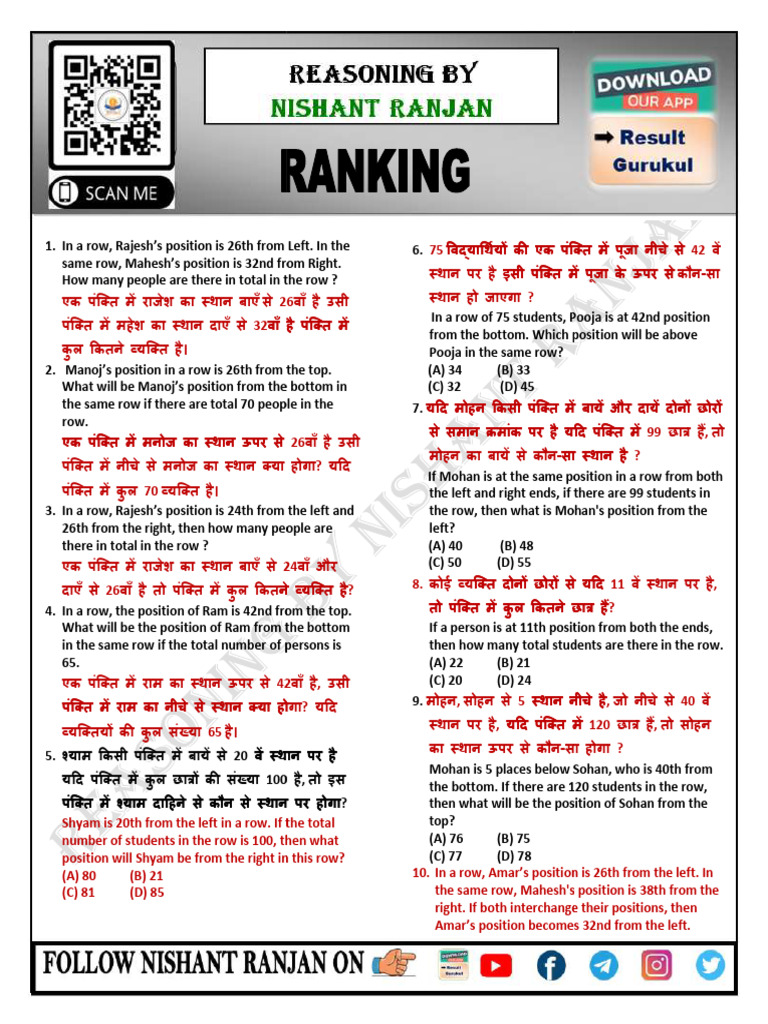 Ranking Correction PDF | PDF