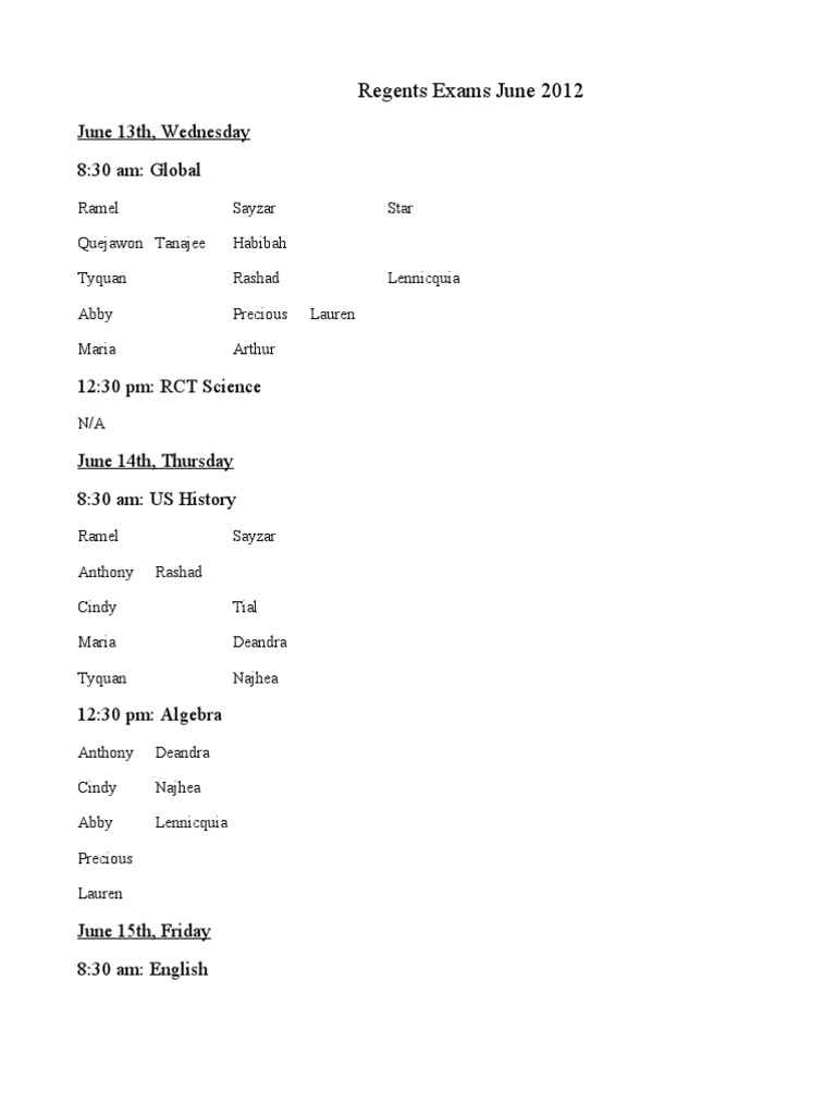 2012 June Regents | PDF