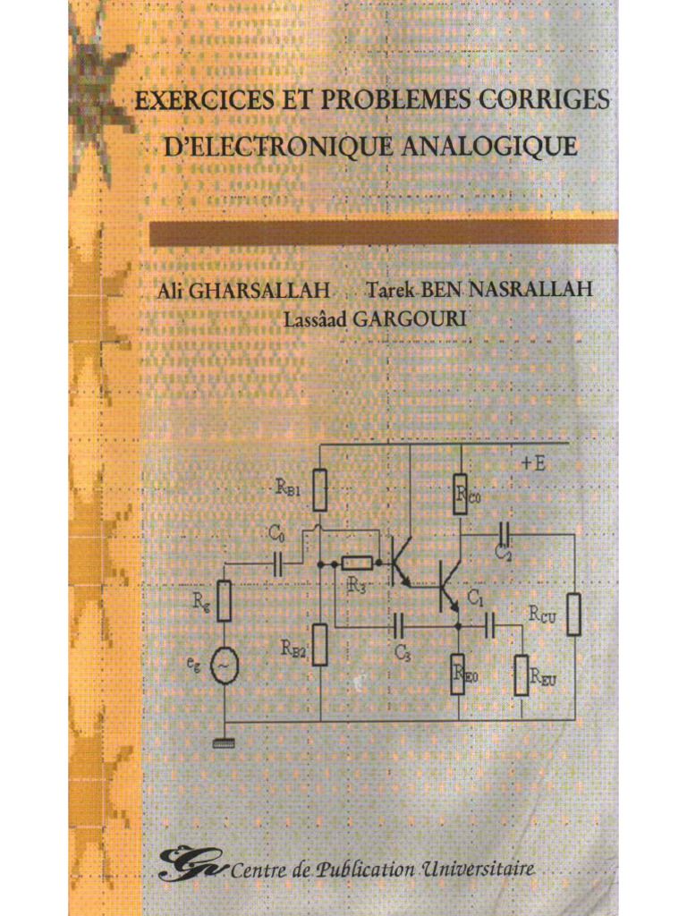 Exercices Et Probl Mes Corrig S D Lectronique Analogique 1738756901 | PDF
