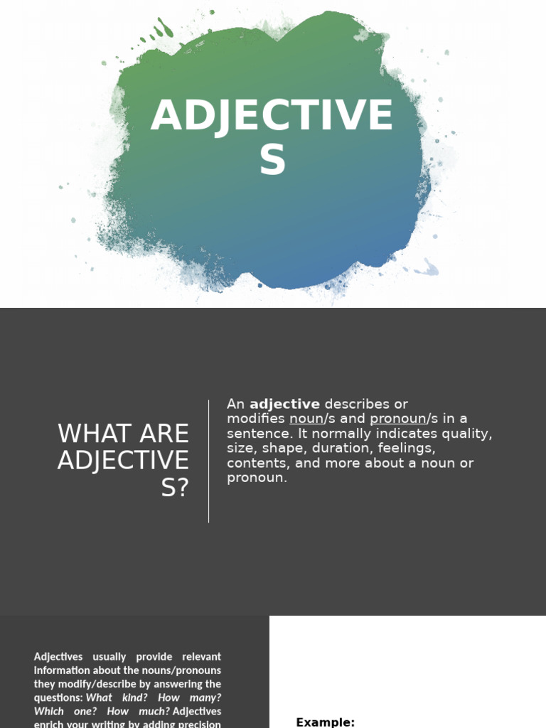 Adjectives of Weather | PDF | Adjective | Noun