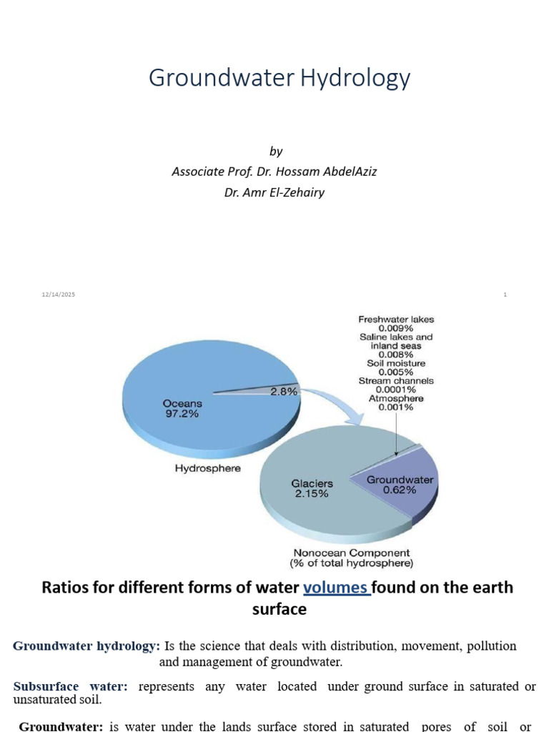 Lecture 10 & 11 Groundwater Hydrology - Short | PDF | Aquifer | Groundwater