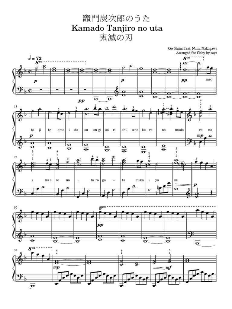 Kamado_Tanjiro_no_Uta__Go_Shiina_1758380812881 | PDF