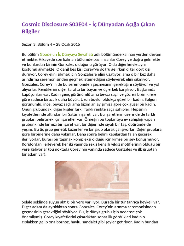 Cosmic Disclosure S03E04 - İç Dünyadan Açığa Çıkan Bilgiler | PDF