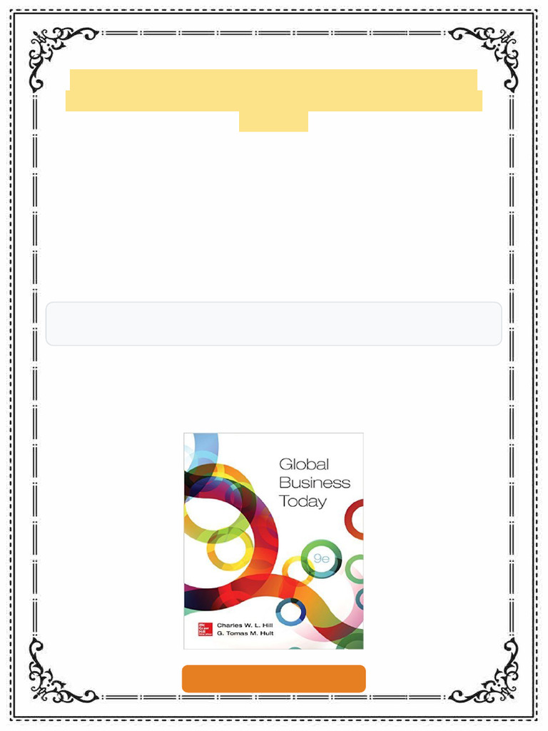 eTextbook 978-9814738255 Global Business Today 9th Edition ebook ...