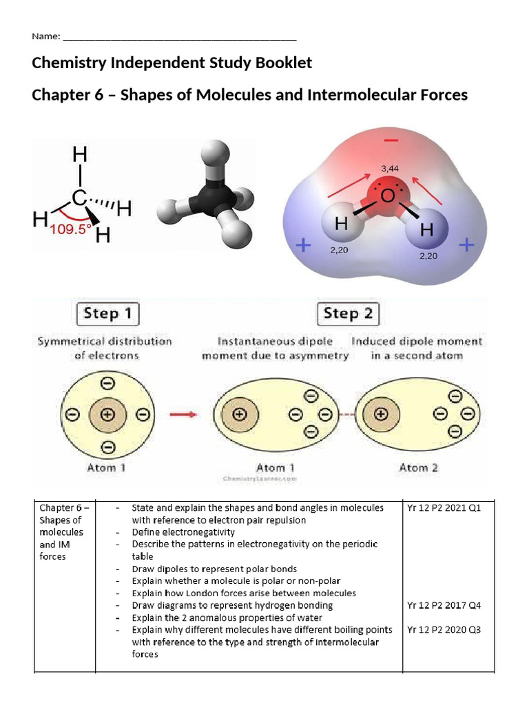 Chapter 06 Independent Study Booklet | PDF