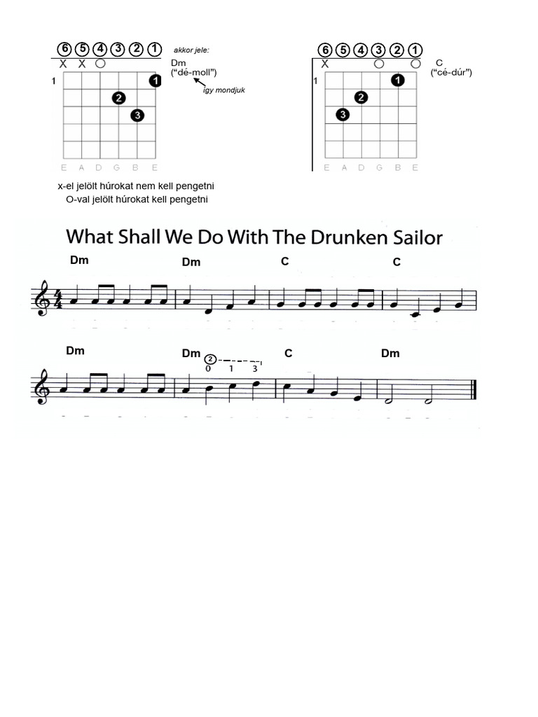 What Shall We Do With the Drunken Sailor_nyomt (2) | PDF