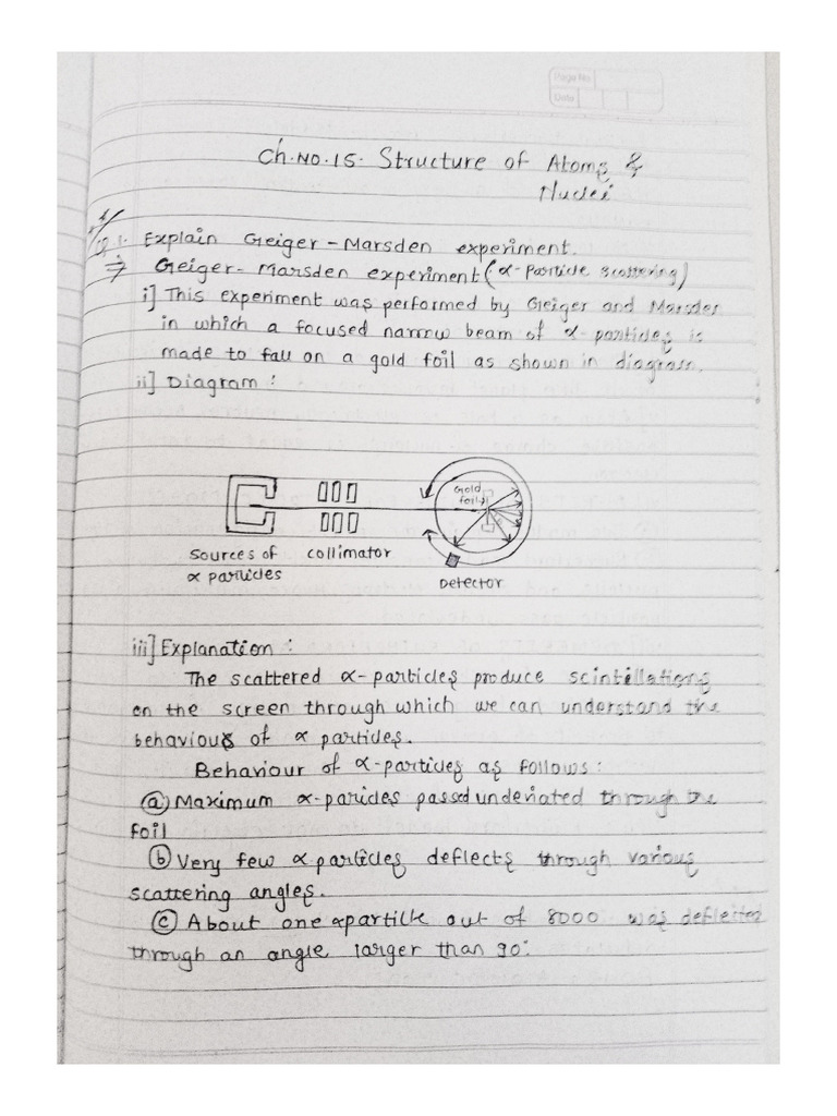 Structure of Atom and Nuclei | PDF