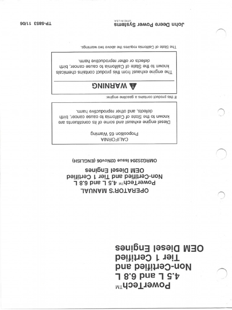 Operator's Manual | PDF