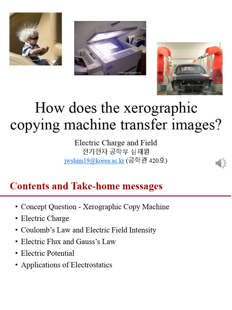 Principles of Xerographic Copying | PDF | Electric Charge | Electric Field