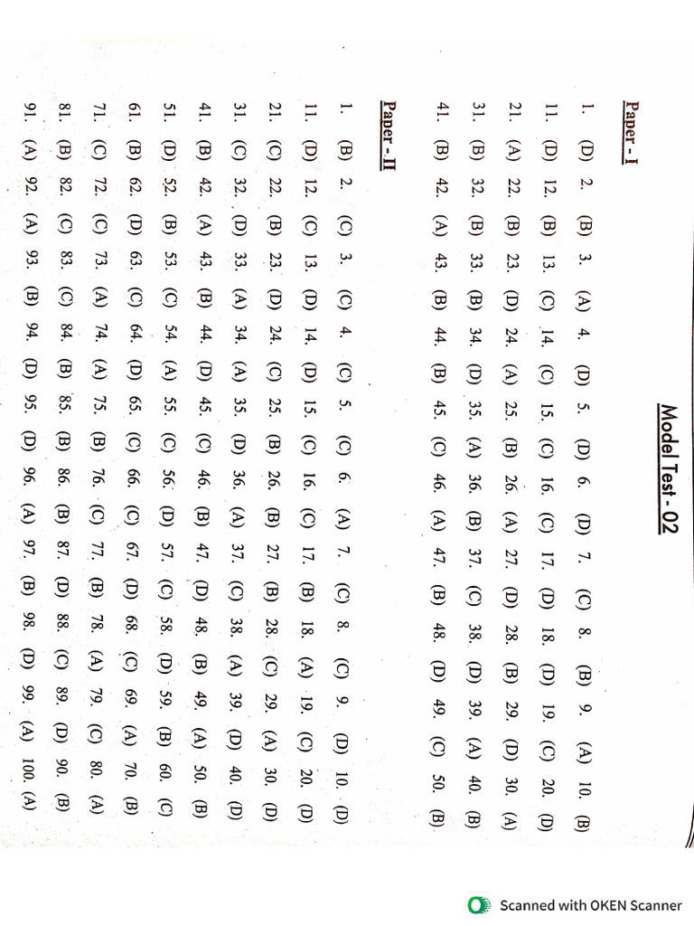 CET Paper 2 Solution | PDF