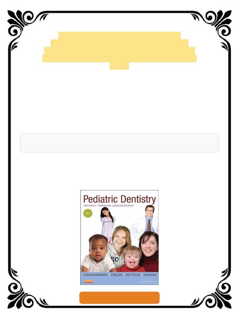 Pediatric Dentistry Infancy through Adolescence 5th Edition by Paul ...