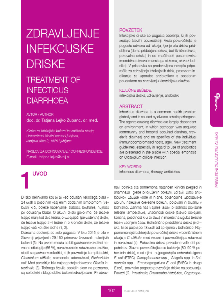 Infekcijska Driska | PDF
